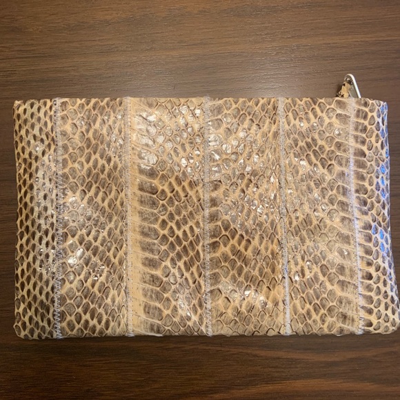 Clemente | Bags | Vintage Snake Clutch With Detachable Strap | Poshmark